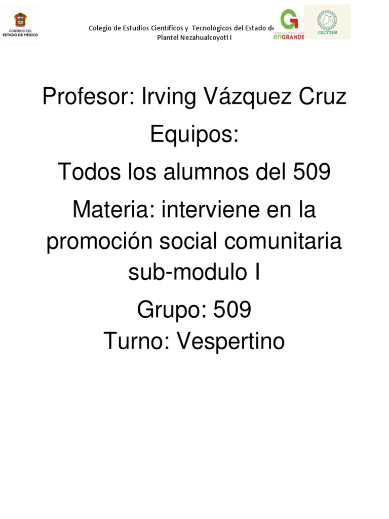 Proyecto de La Comunidad | PDF | Sociedad | Science