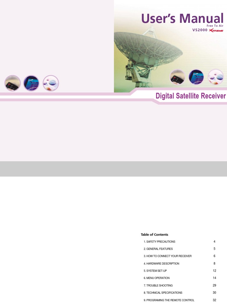 Viewsat 2000 Manual | PDF | Coaxial Cable | Electrical Connector