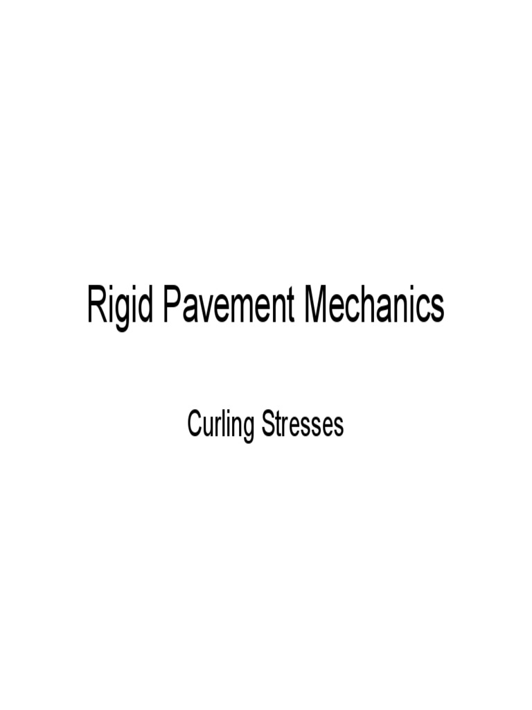 17 - Curling Stresses in Concrete Slabs | PDF | Bending | Beam (Structure)