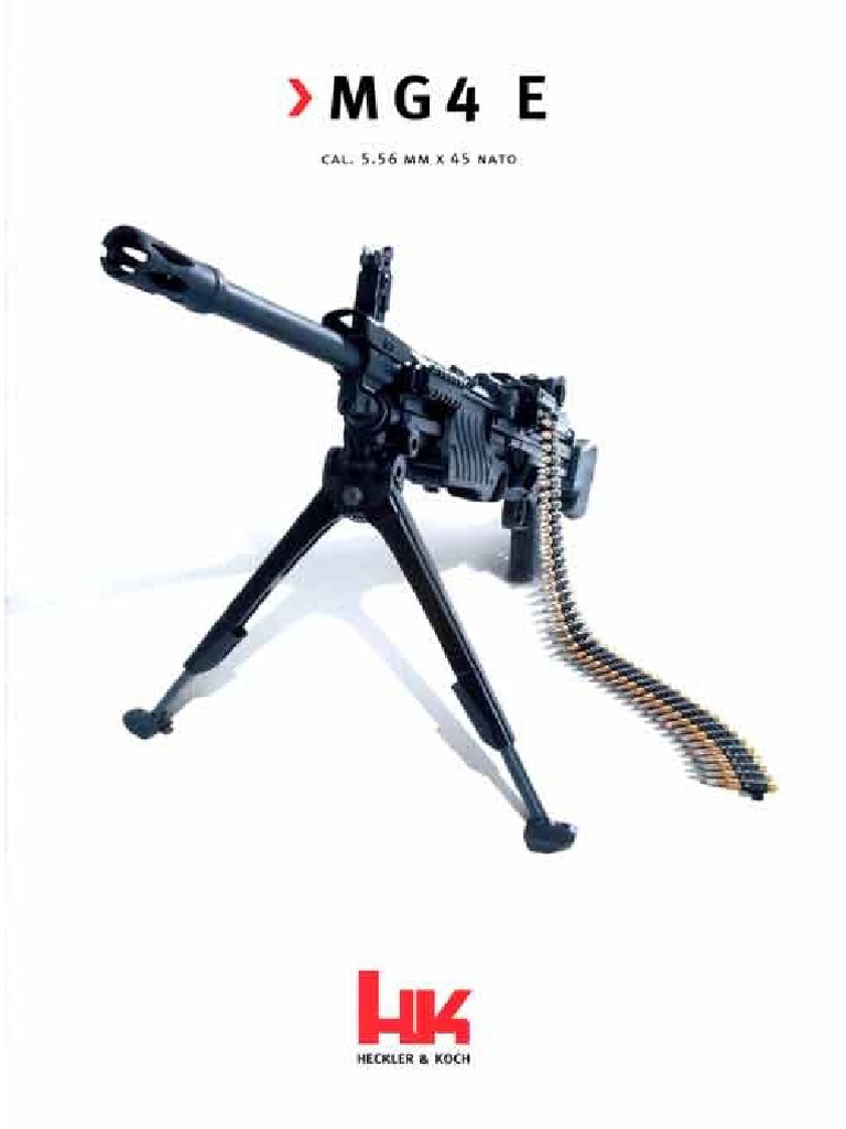 HK MG 4E 5.56mm 45 Nato Machine Gun | PDF