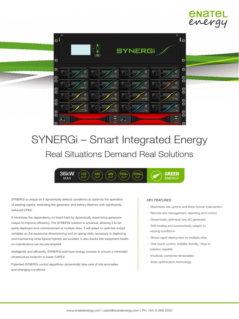 SYNERGi: Smart Energy Optimization System | PDF | Renewable Energy ...