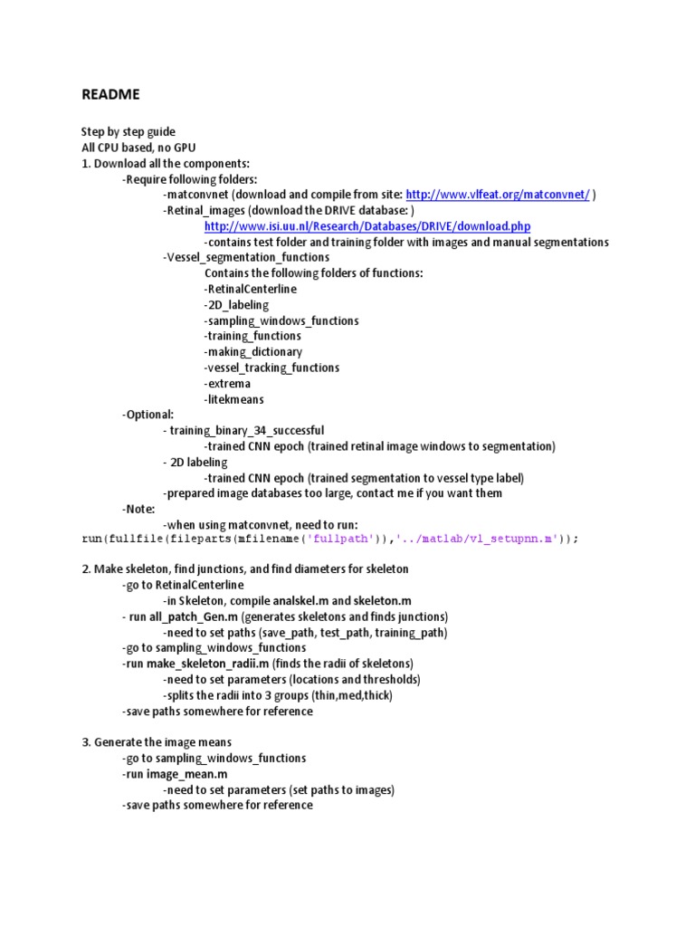 Readme PDF | Download Free PDF | Image Segmentation | Computer Programming