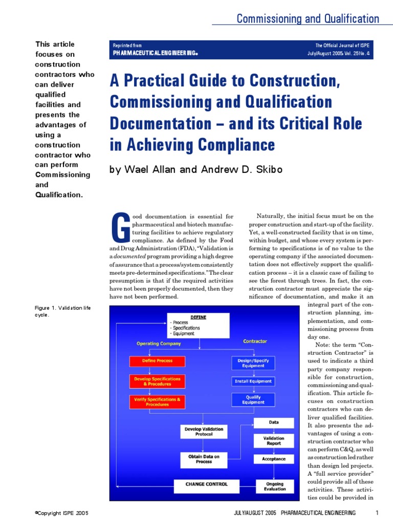A Practical Guide To Construction, Commissioning and Qualification Documentation - and Its ...