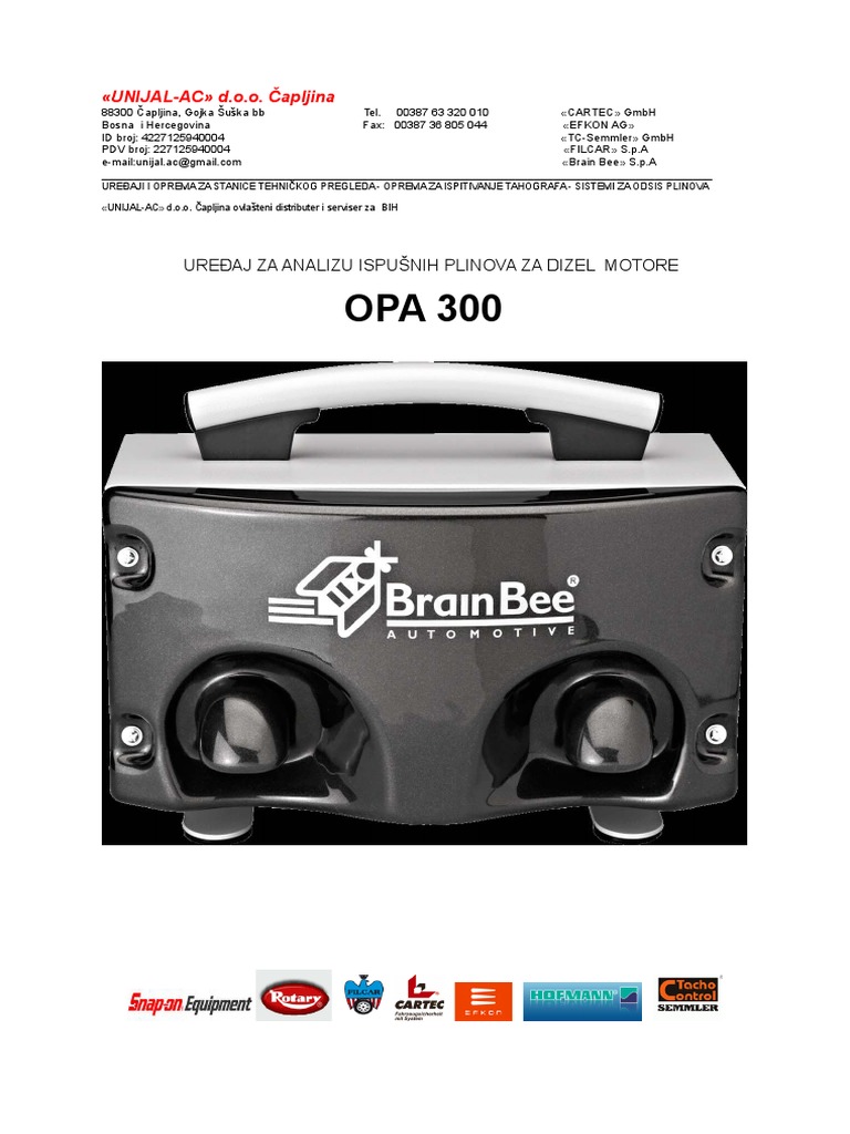 Uputstva Za Rad BRAIN BEE CET 120 220 | PDF
