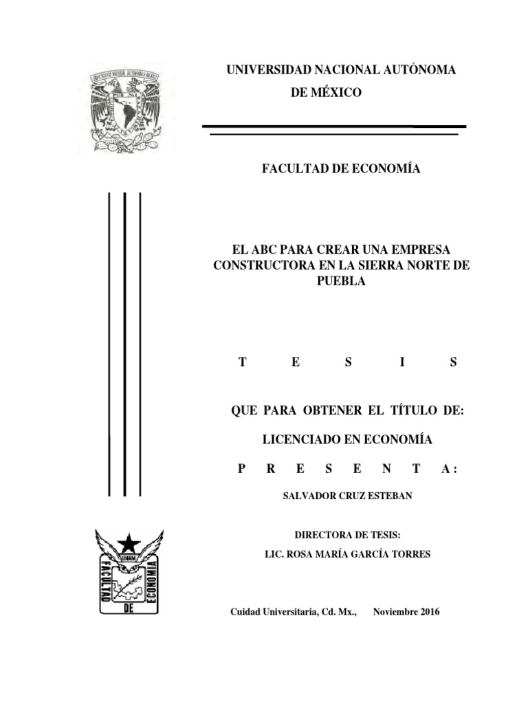 Tesis Unam | PDF | Pequeñas y medianas empresas | México