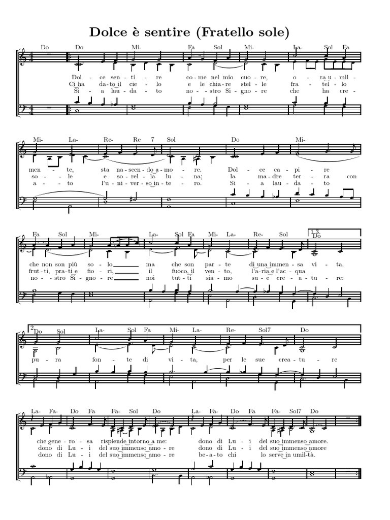 Dolce Sentire PDF | PDF