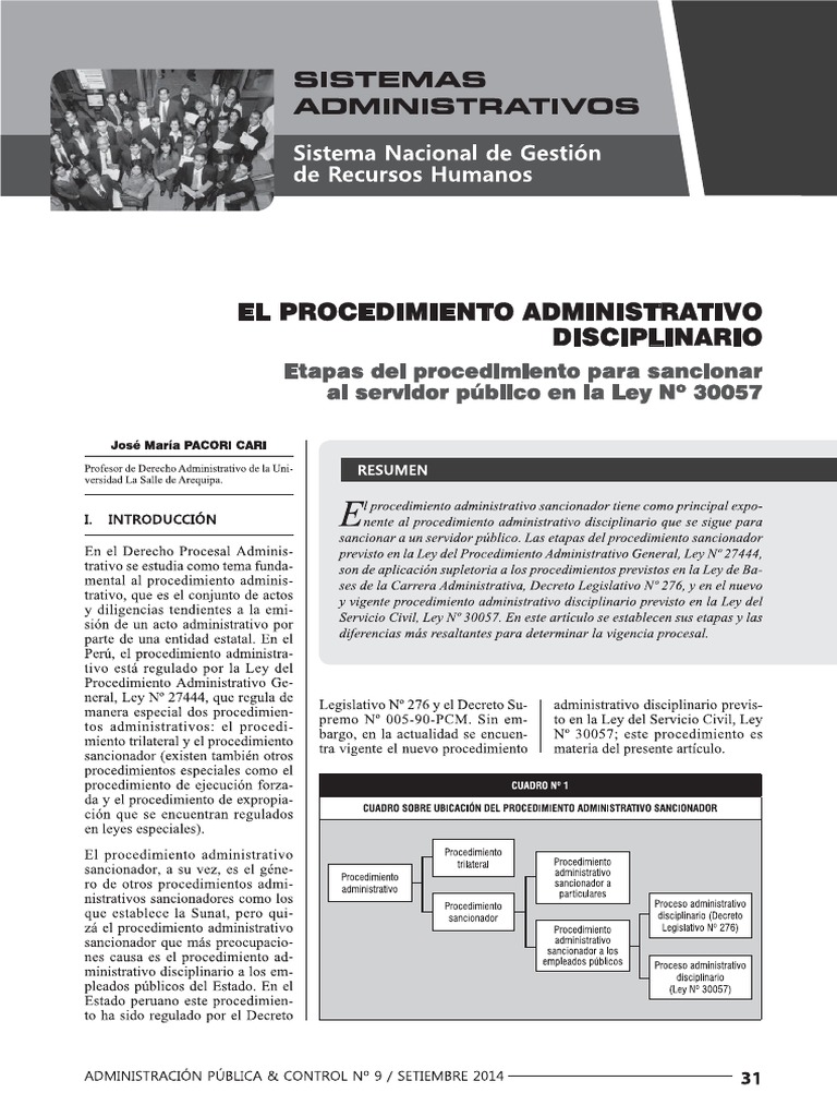 PROCEDIMIENTO ADMINISTRATIVO SANCIONADOR