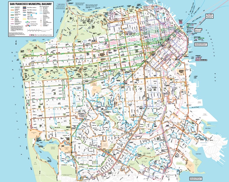 SF Transit Map | PDF | San Francisco | San Francisco Bay Area