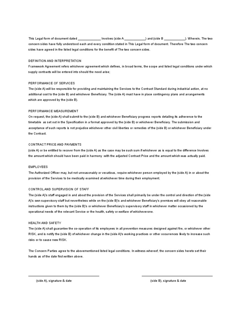 Sample Contract | PDF | Employment | Virtue