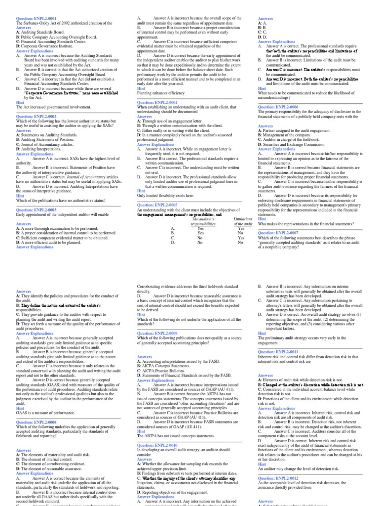 Auditing Theory - WILEY | PDF | Financial Audit | Internal Control