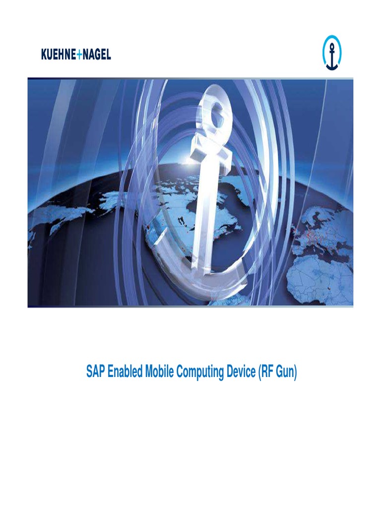 SAP Enabled RF Gun | PDF | Image Scanner | Wireless Access Point