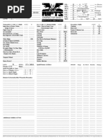 Rifts Character Sheet Fillable PDF | PDF | Doctor Of Medicine | Nature