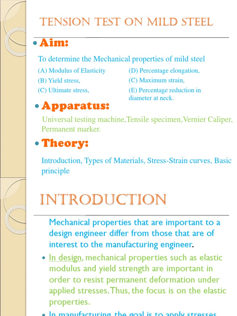 SM Lab (Tension Test) | PDF | Deformation (Engineering) | Ultimate ...