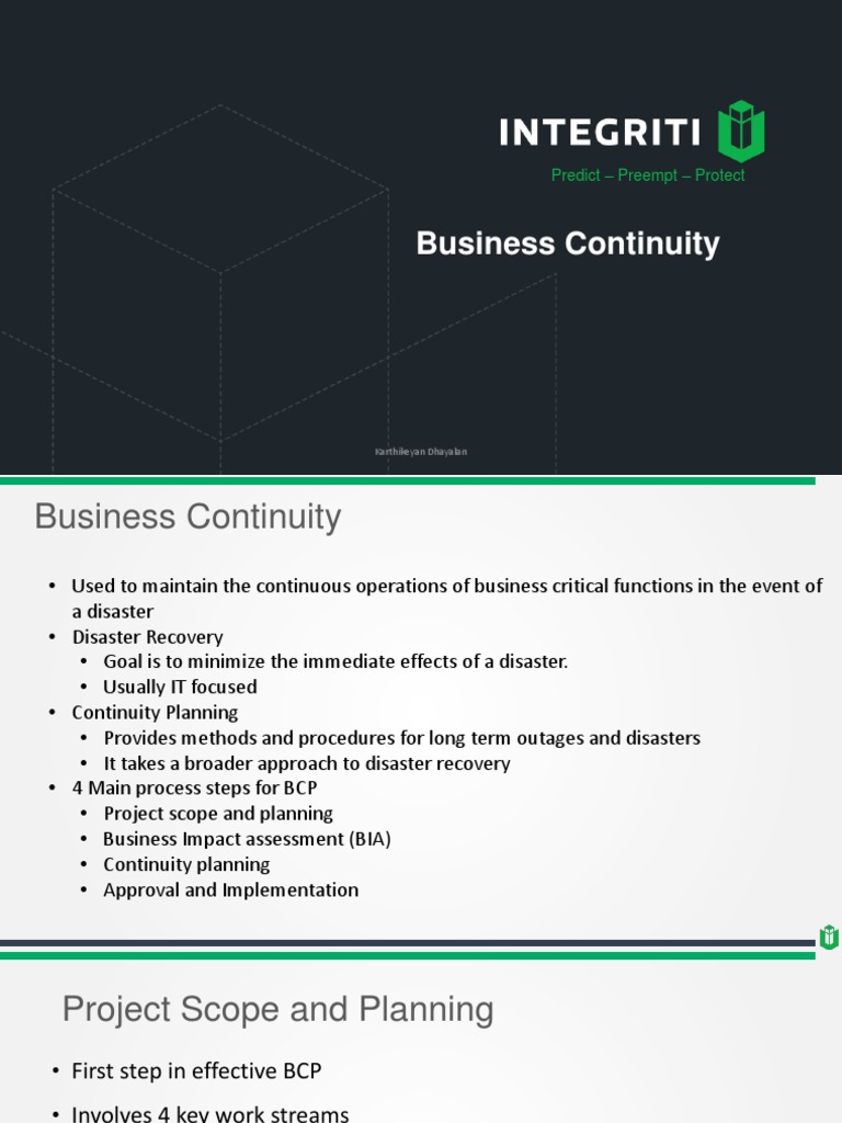 Chapter 1 - BCP | PDF | Business Continuity | Accountability