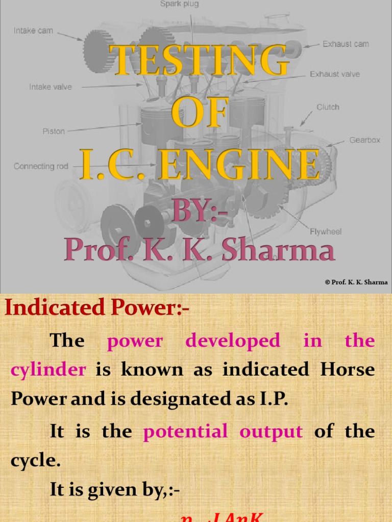 Testing of Ic Engine | PDF