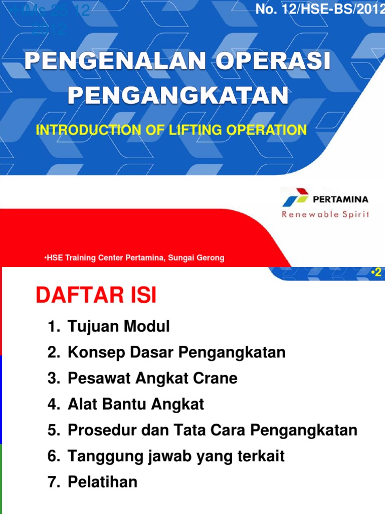 Introduction of Lifting Operation-BS Crane | PDF