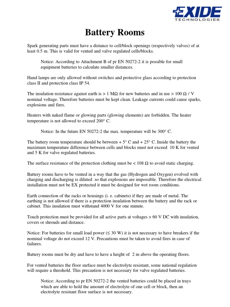 Battery Room Ventilation Installation | PDF | Hvac | Vacuum Tube