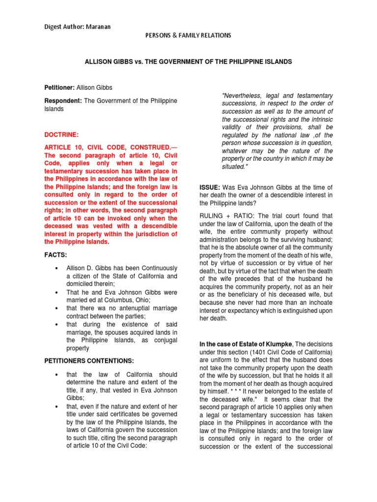 Allison Gibbs | PDF | Will And Testament | Community Property