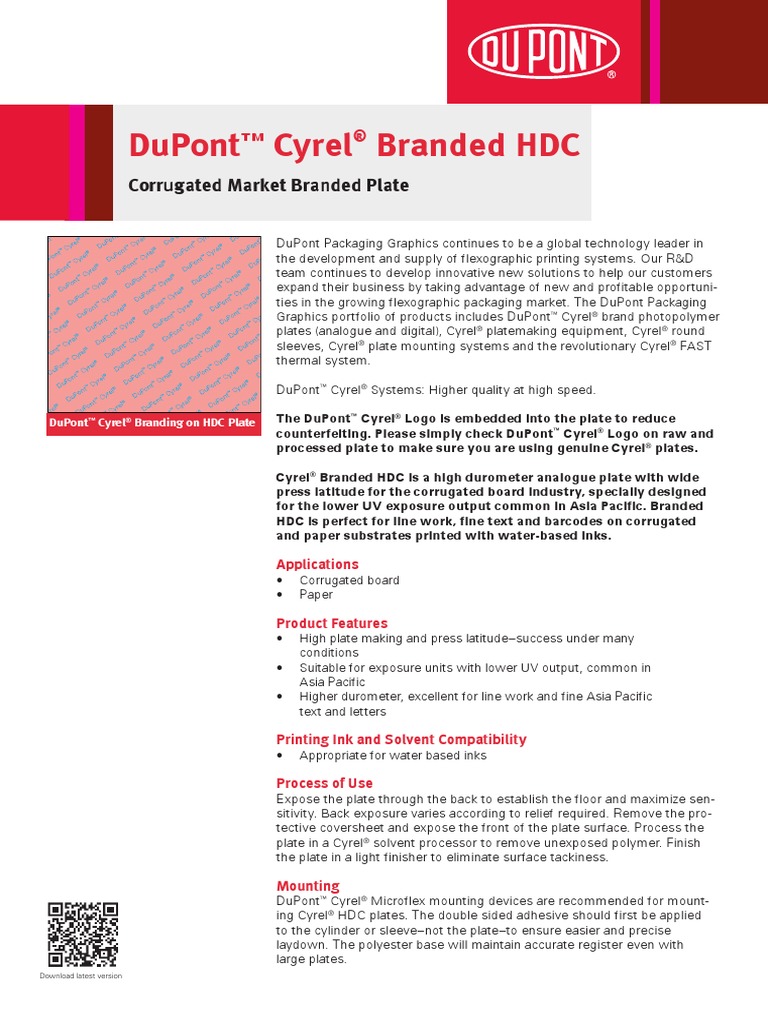 Cyrel HDC EN AP | PDF | Industries | Production And Manufacturing