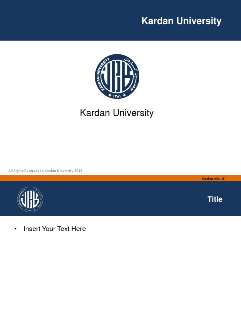 Kardan University Logo and Rights | PDF