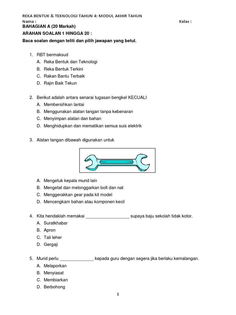 Soalan Akhir Tahun RBT THN 4 Ismiyah | PDF | Komputer