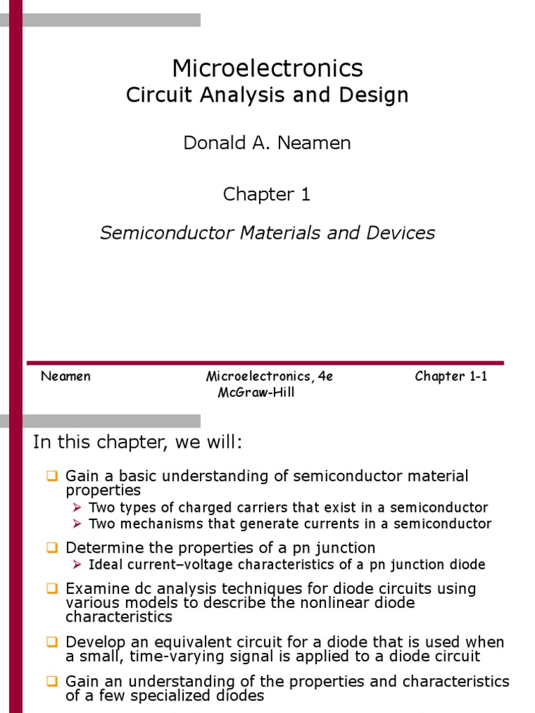 Semiconductor Materials and Devices Chapter | PDF | P–N Junction ...