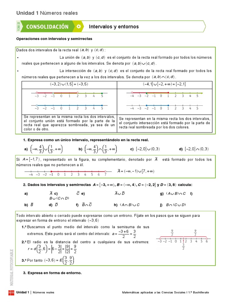 1 Intervalos | PDF | Intervalo (Matemáticas) | Línea (geometría)