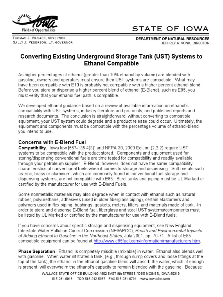 DNR Ethanol Conversion | PDF | Gasoline | Ethanol