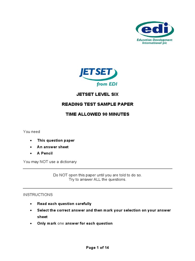 C1 Reading Sample Paper 1 PDF | Download Free PDF | Ageing | Life ...