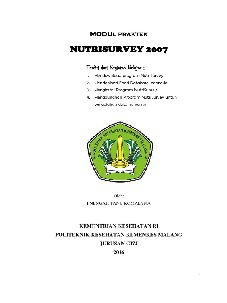 Nutrisurvey 2007 | PDF