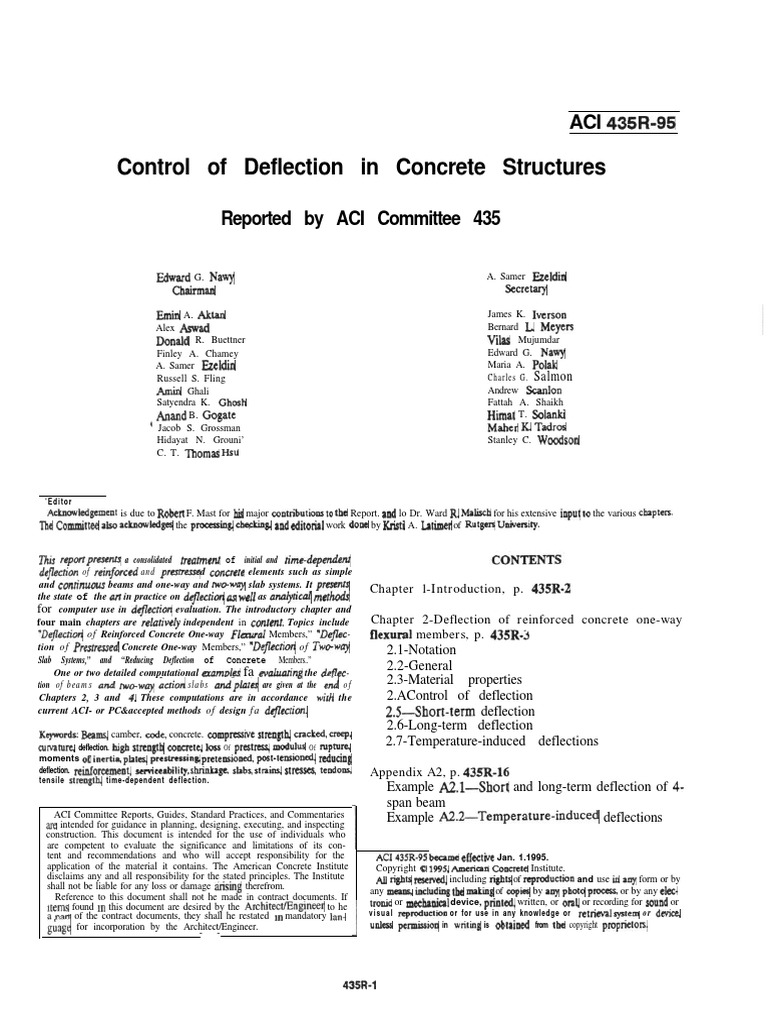 4 Control of Deflection in Concrete Structures | PDF | Strength Of ...