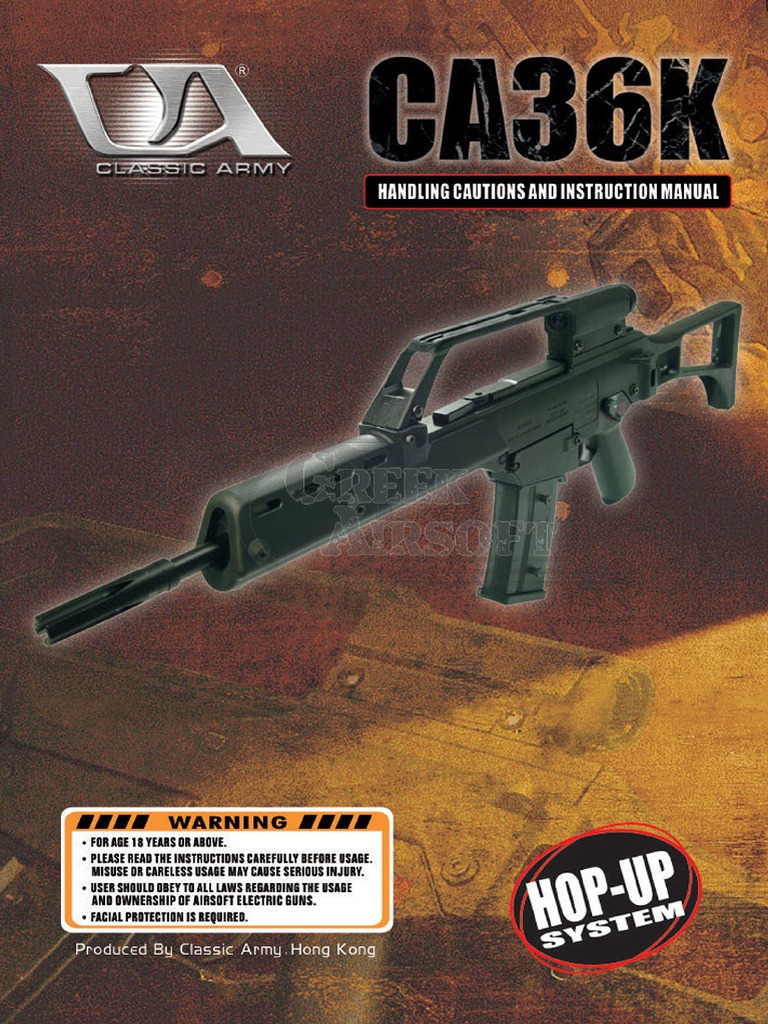 Classic Army G36K CA36K Manual | PDF