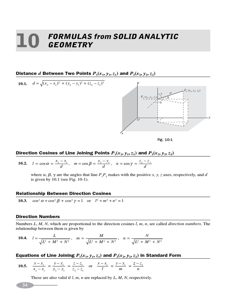 Solid Analytic Geometry | PDF | Coordinate System | Sphere