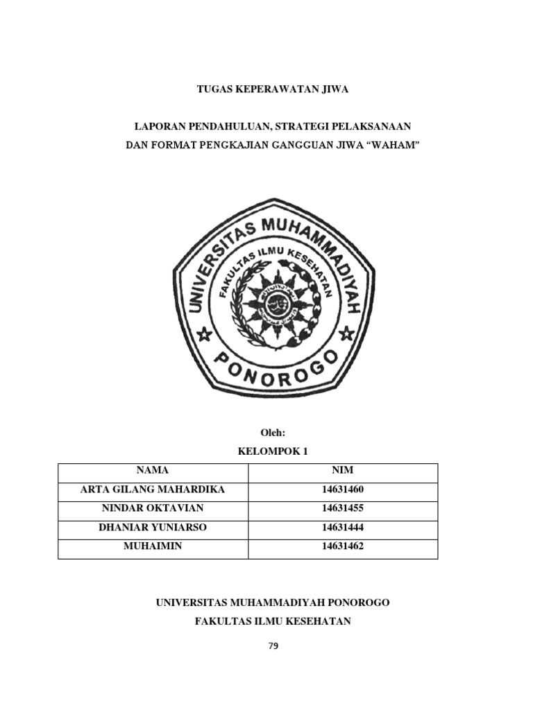 Askep Waham | PDF | Karier & Perkembangan | Pengembangan Diri