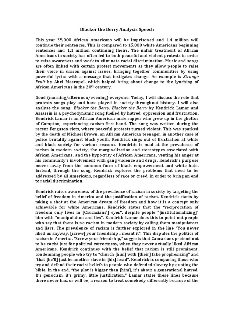 Protest Song Analysis | PDF | Racism | Discrimination & Race Relations