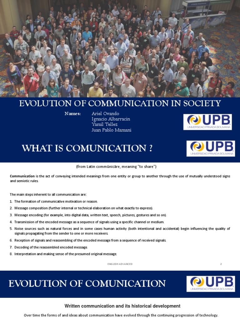 Group Presentation English Advanced | PDF | Communication | Information