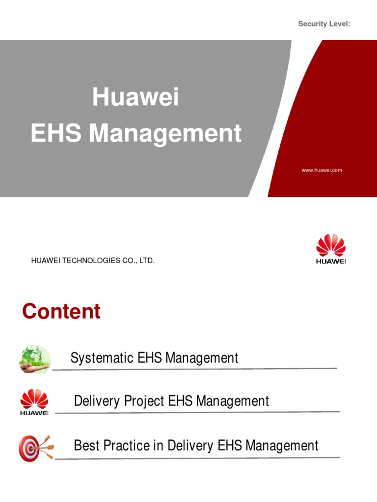 Huawei Ehs Management 2016 | Risk | Audit