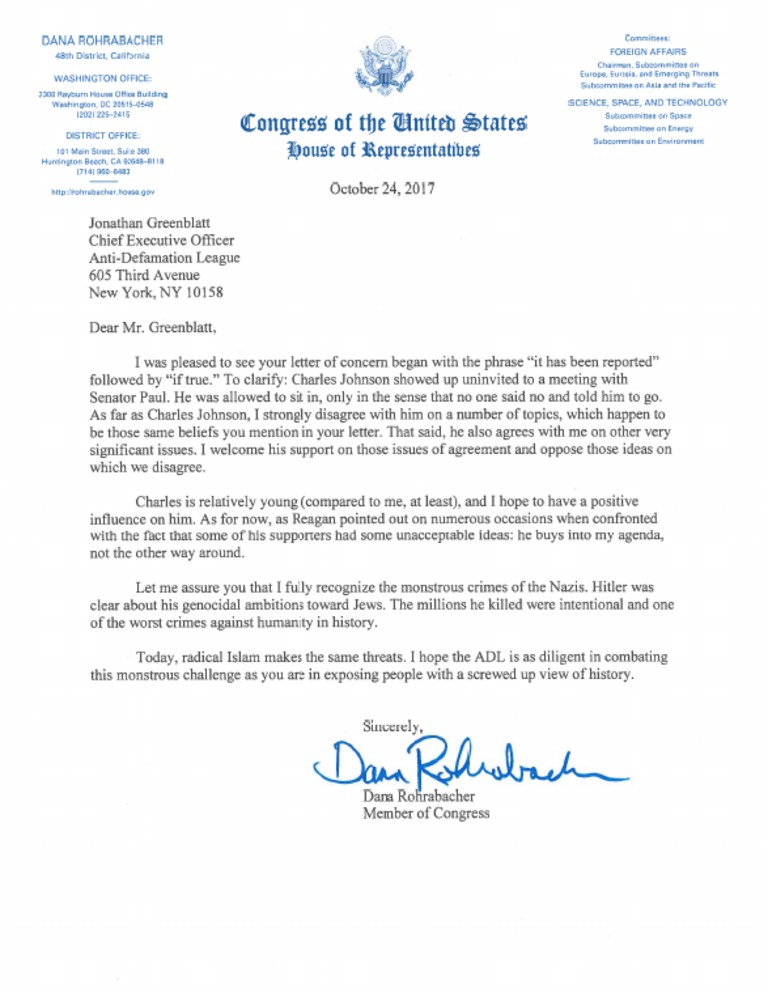 Response Letter To Anti-Defamation League | PDF