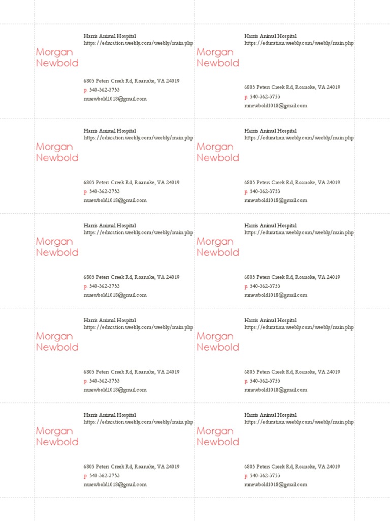 Morgan Newbold Morgan Newbold: Harris Animal Hospital Harris Animal ...