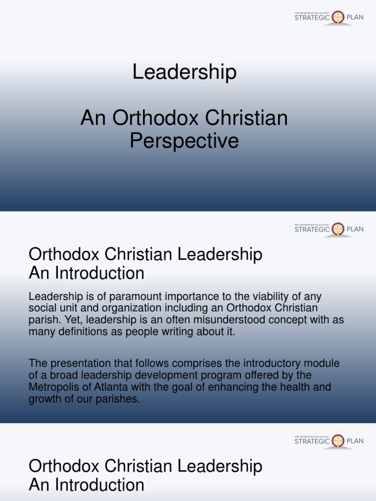 Orthodox Leadership Training: 1.1 Leadership Definition and Importance ...