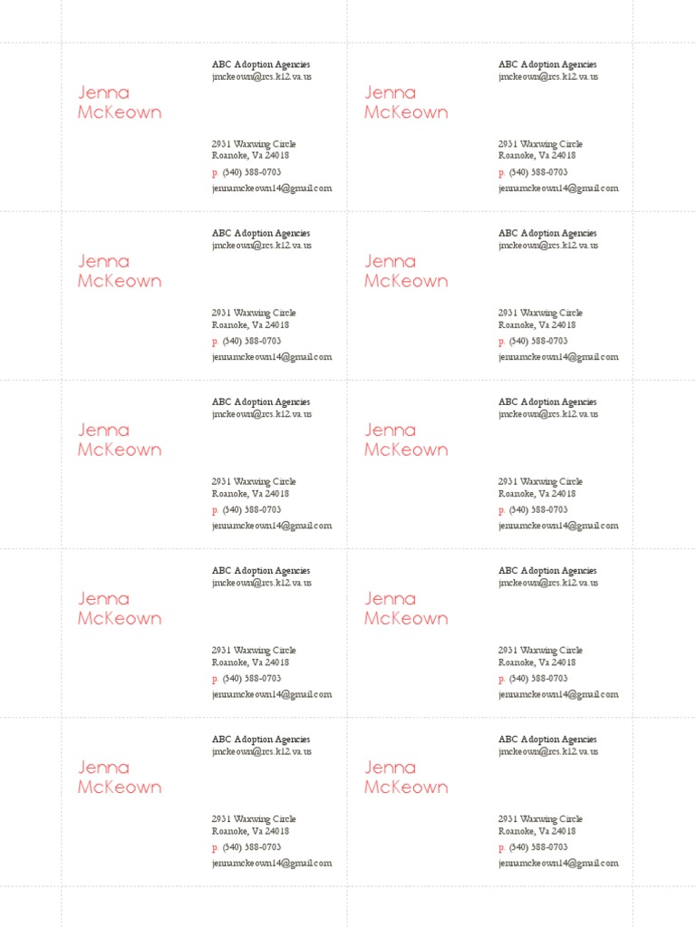 ABC Adoption Agencies Contact Information | PDF