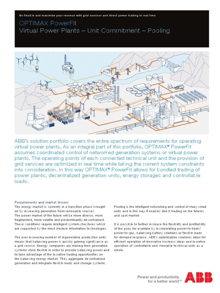 OPTIMAX PowerFit Virtual Power Plants Unit Commitment Pooling | PDF ...