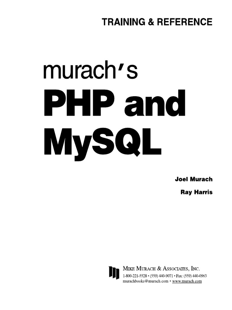 Murach PHP and MySQL PDF | PDF