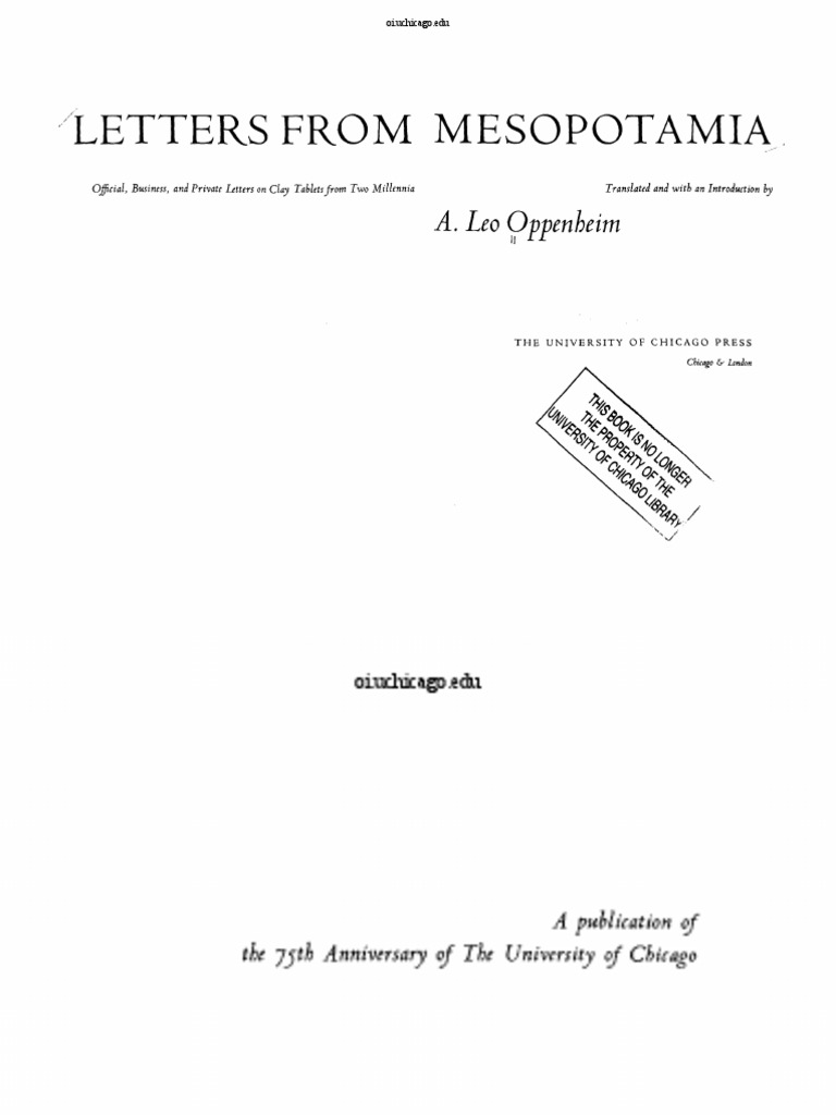 Letters From Mesopotamia | PDF | Babylonia | Mesopotamia
