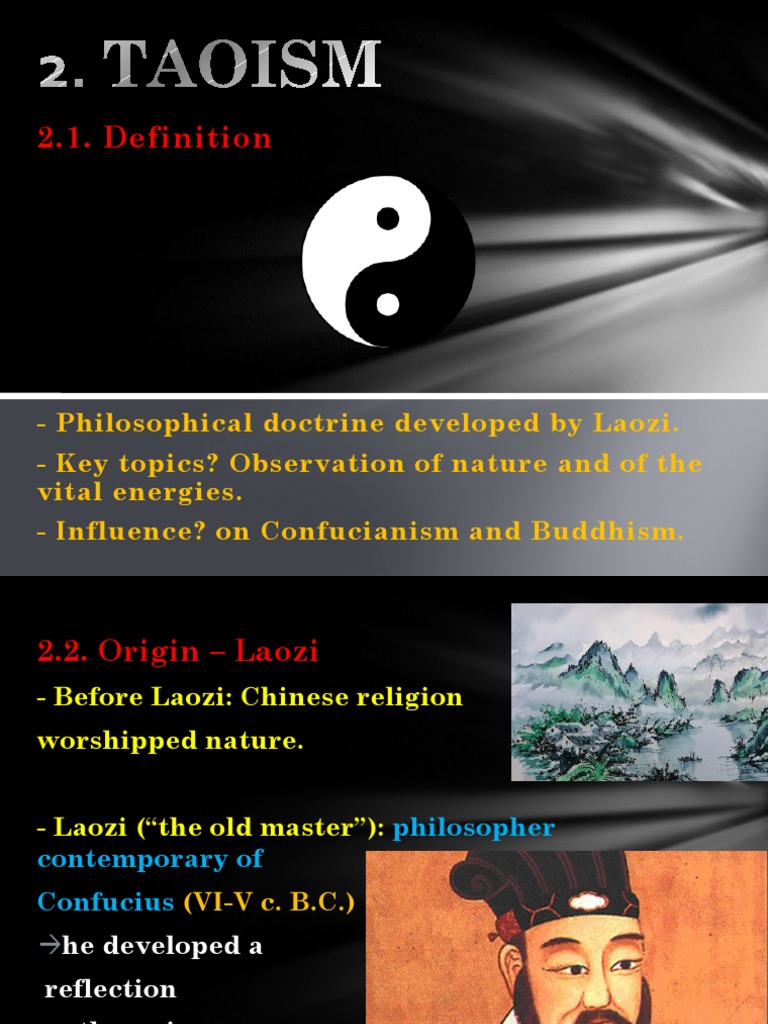 Powerpoint English Taoism | PDF | Laozi | Yin And Yang