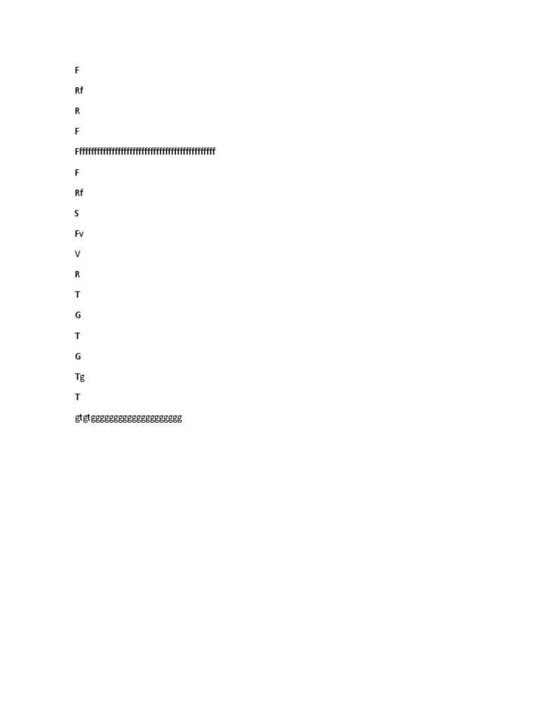 F RF R F FFFFFFFFFFFFFFF F RF S FV V R T G T G TG T ...