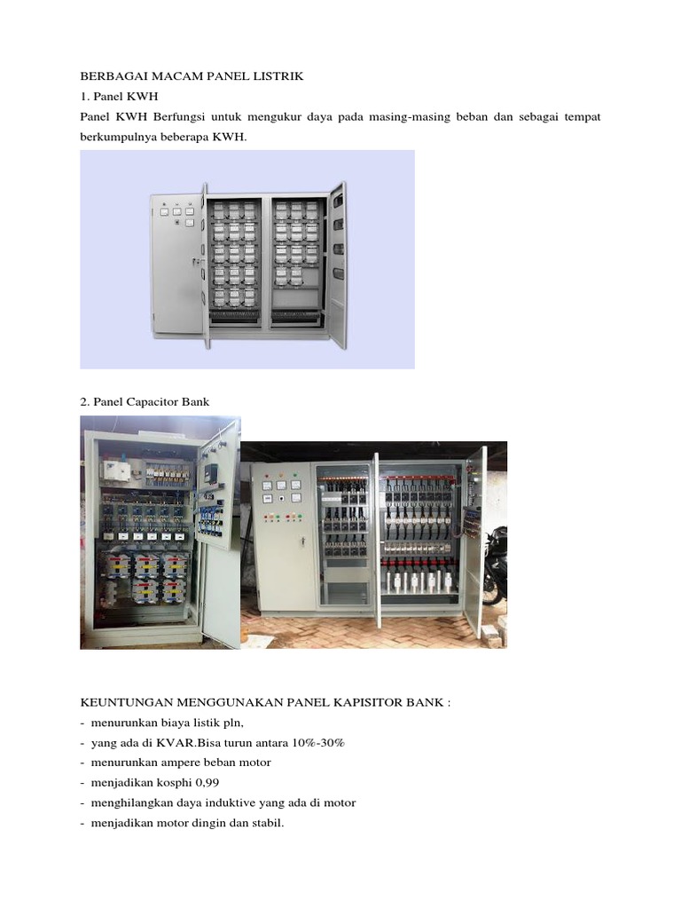 Panel Listrik: Jenis dan Fungsinya | PDF