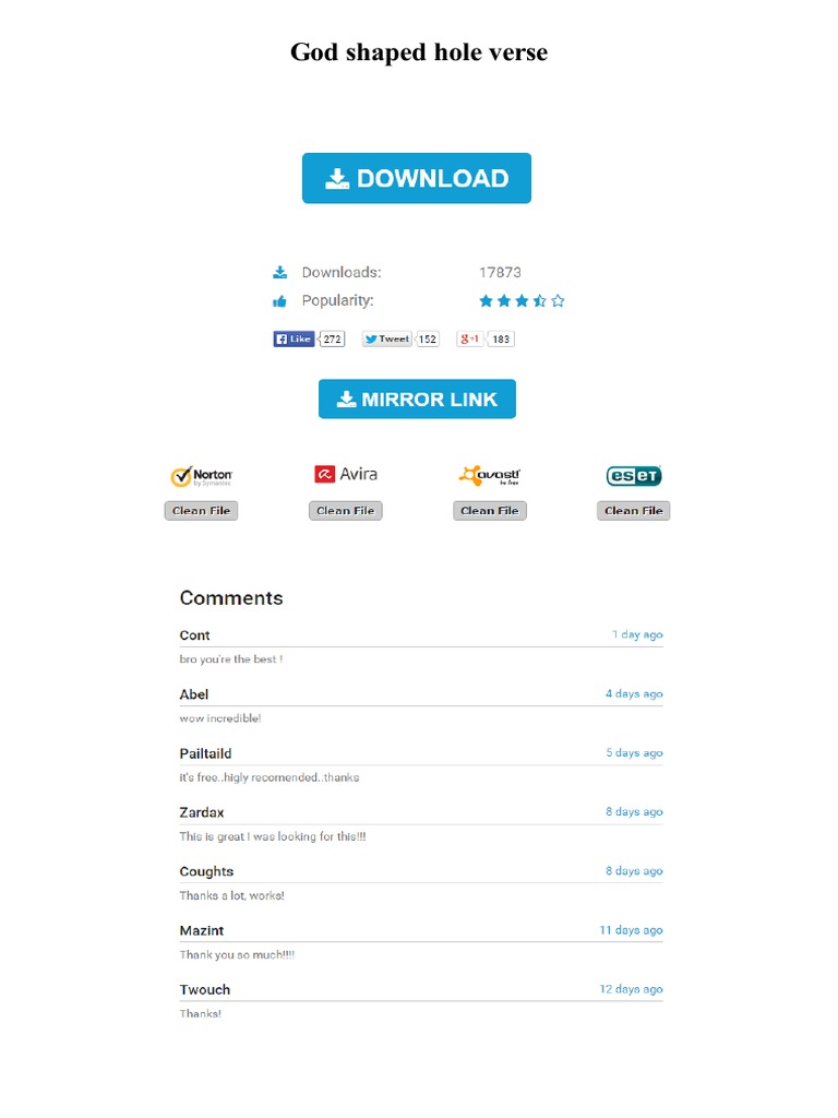 God Shaped Hole Verse | PDF | Confessions (Augustine) | God In Christianity