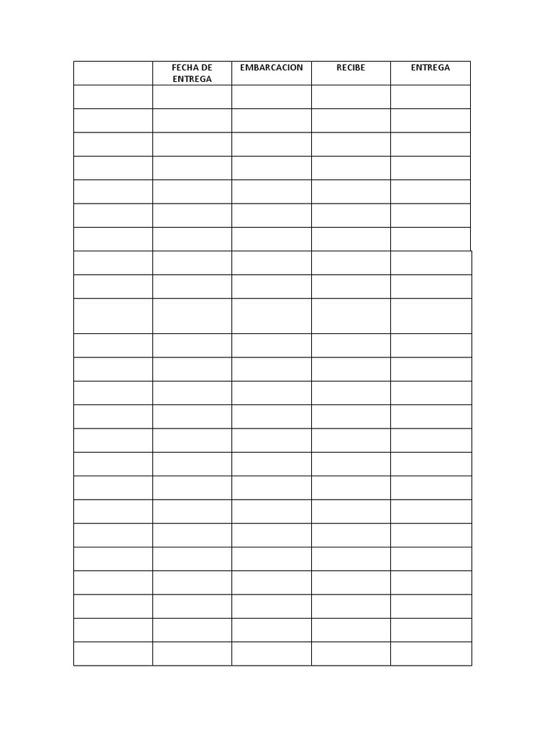 Formato de Control de Valijas | PDF