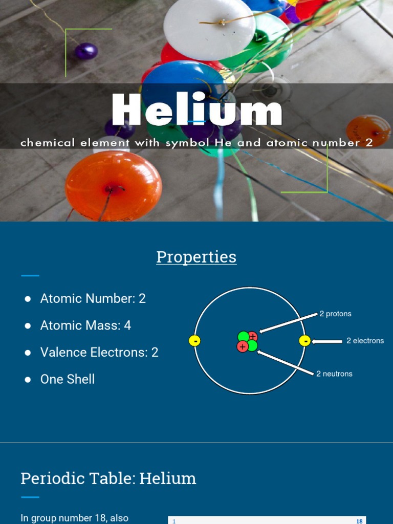 helium presentation | Helium | Periodic Table | Free 30-day Trial | Scribd
